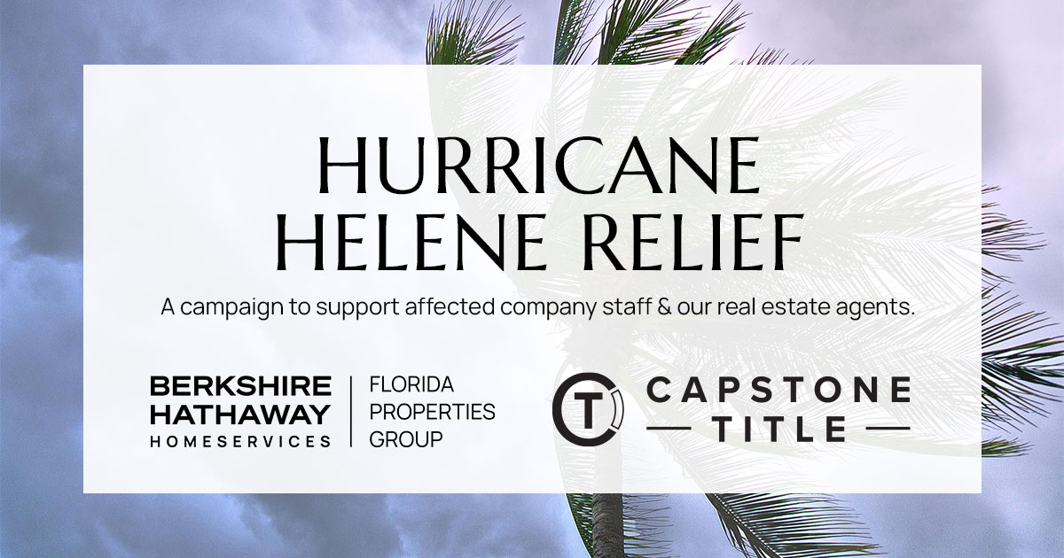 Hurricane Helene Relief - BHHS Florida Properties Group